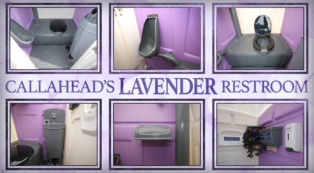 The Lavender Portable Toilet by CALLAHEAD 1.800.634.2085
