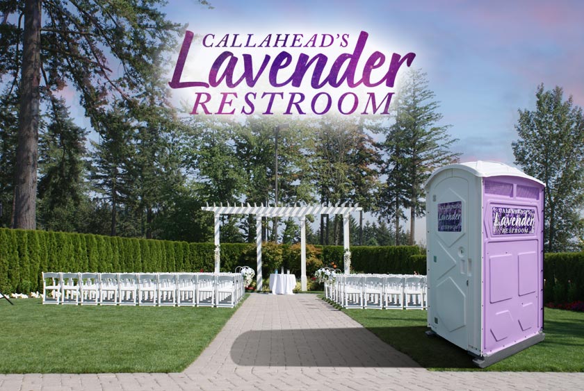 The Lavender Portable Toilet by CALLAHEAD 1.800.634.2085